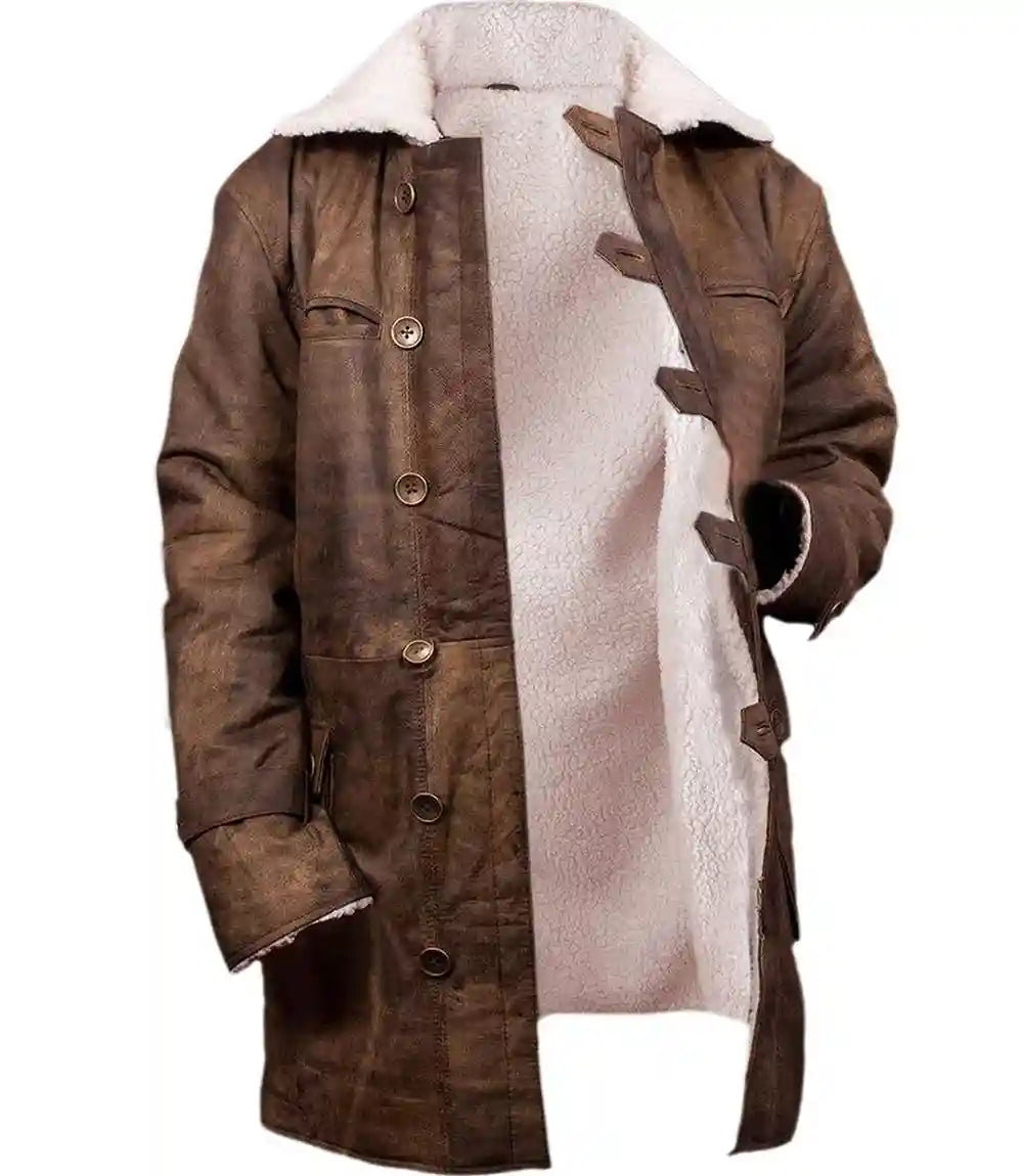 Buy Bane Coat Dark Knight Rises - Bane Shearling Jacket
